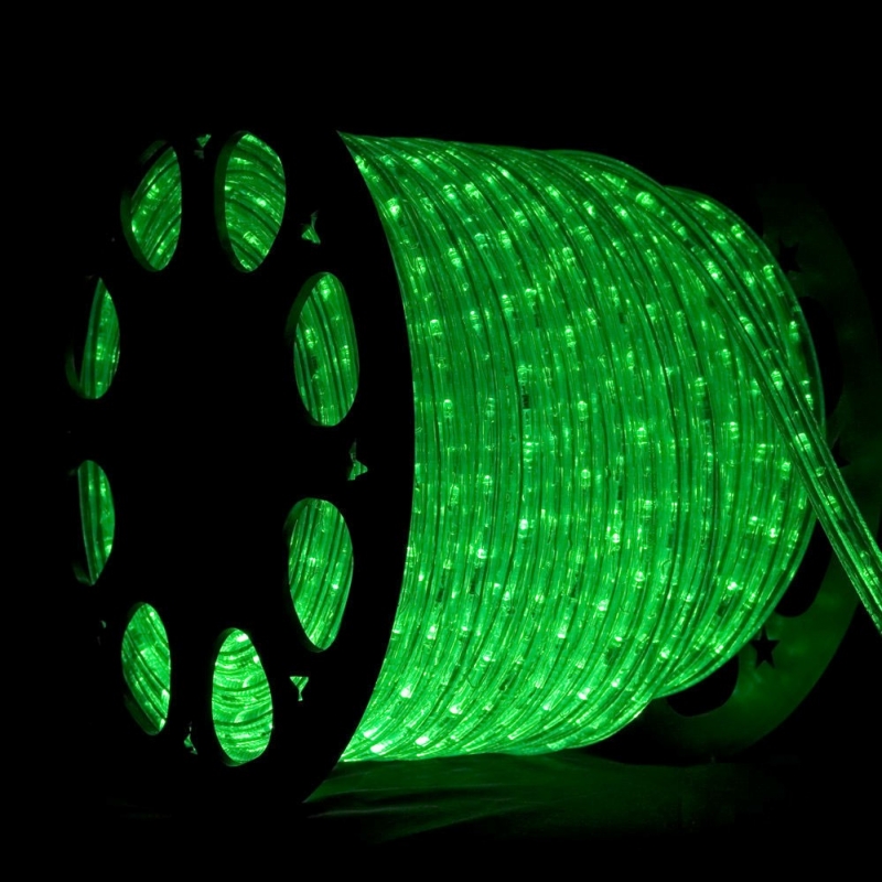 Green LED Rope Light (150' Spool) - Bright Choice Lighting